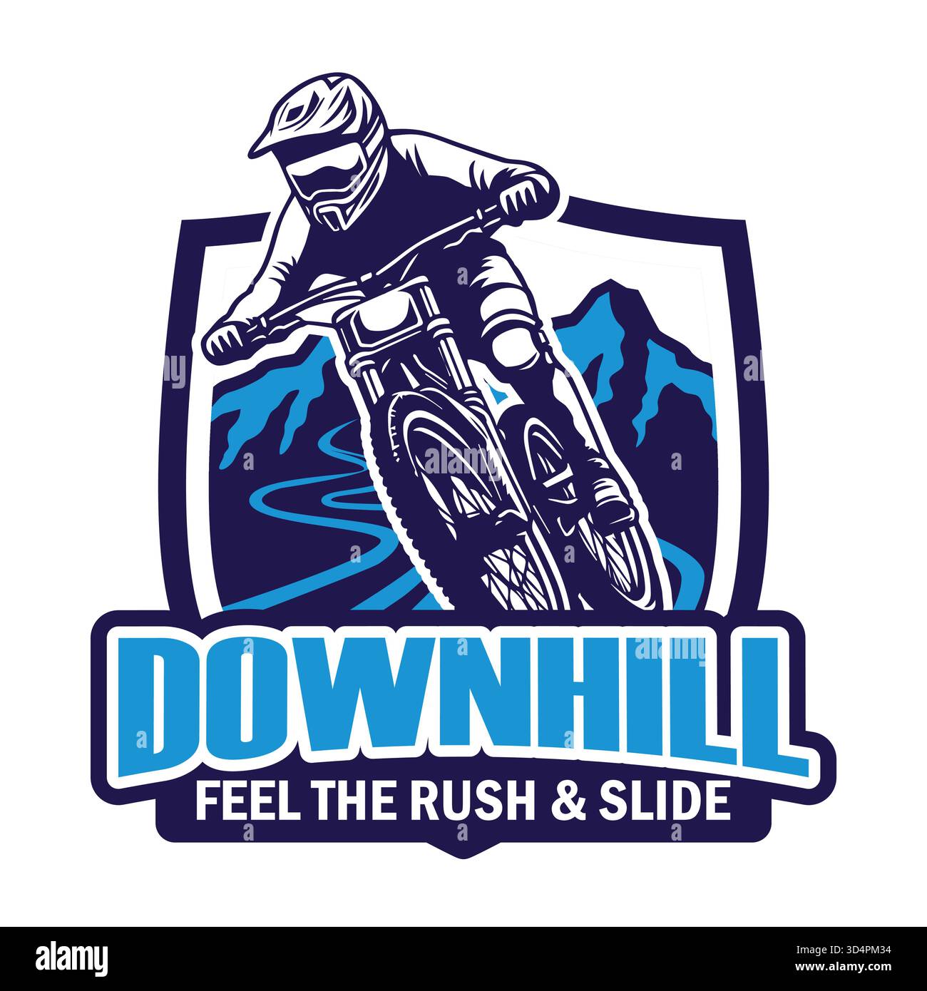 Helmet trail vector illustration Cut Out Stock Images & Pictures - Alamy