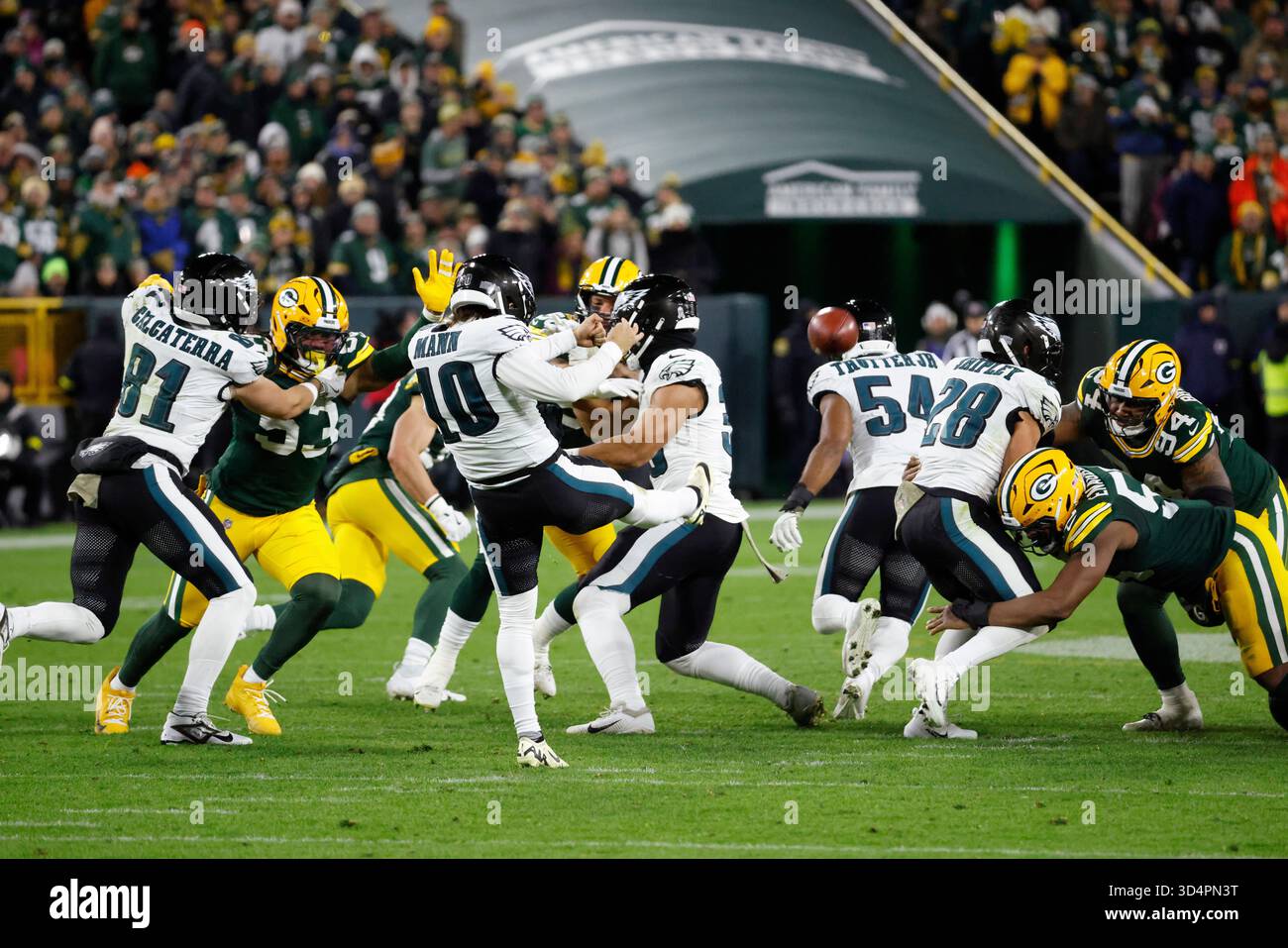 Philadelphia Eagles punter Braden Mann (10) during an NFL football game ...