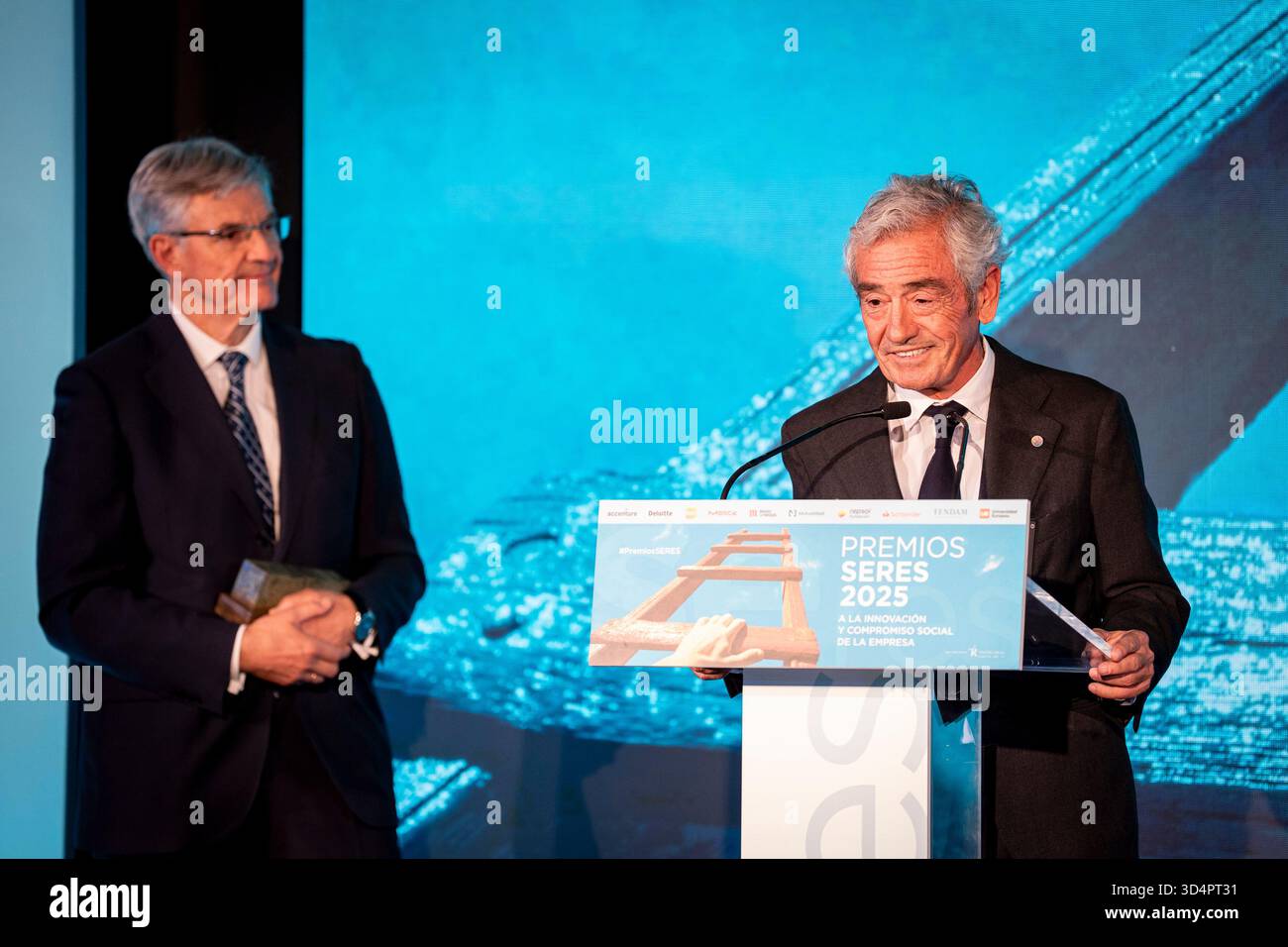 The president of the Konecta Group, José María Pacheco, speaks during ...