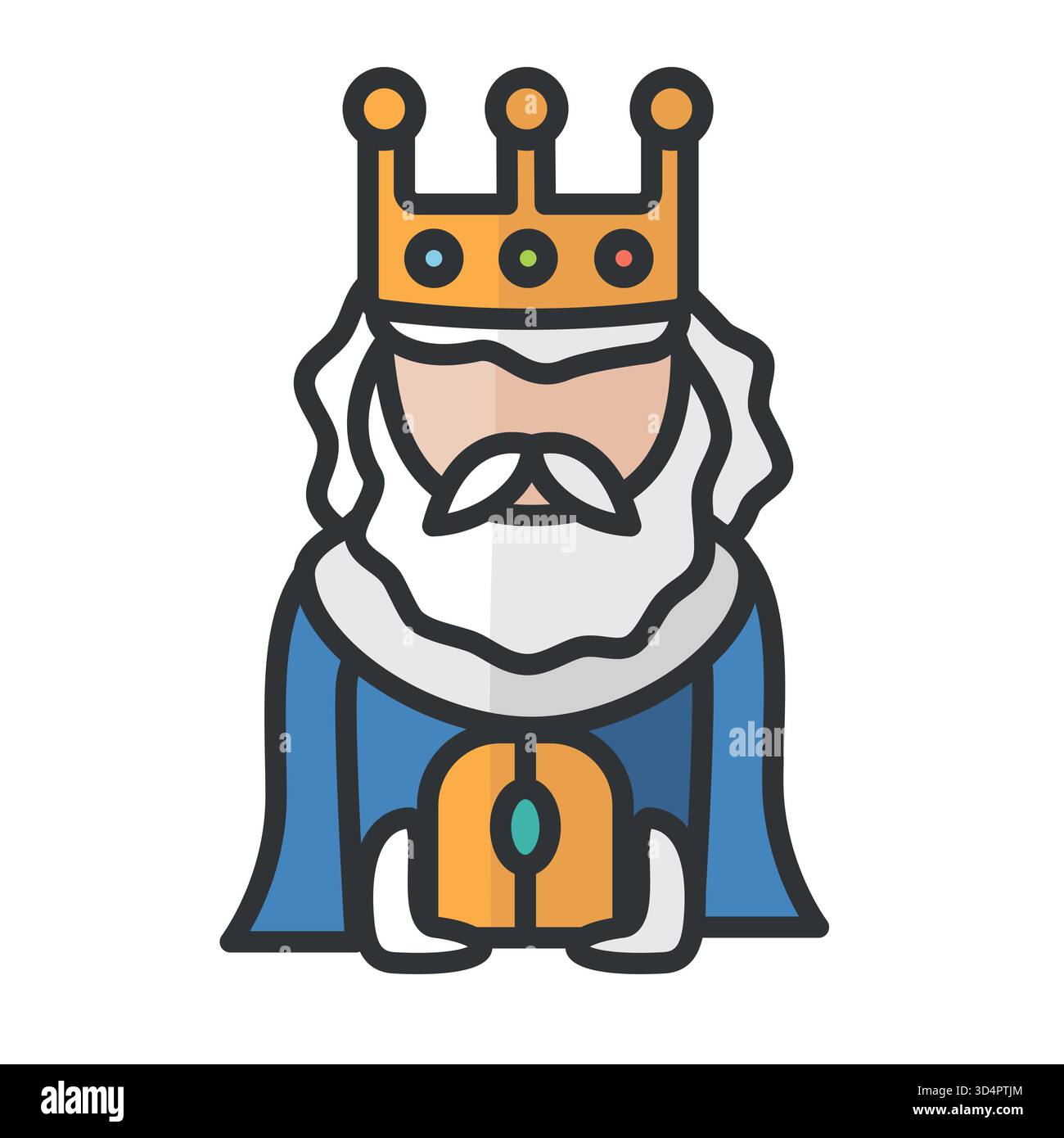 King avatar. Profile user, person. People icon. Isolated vector ...