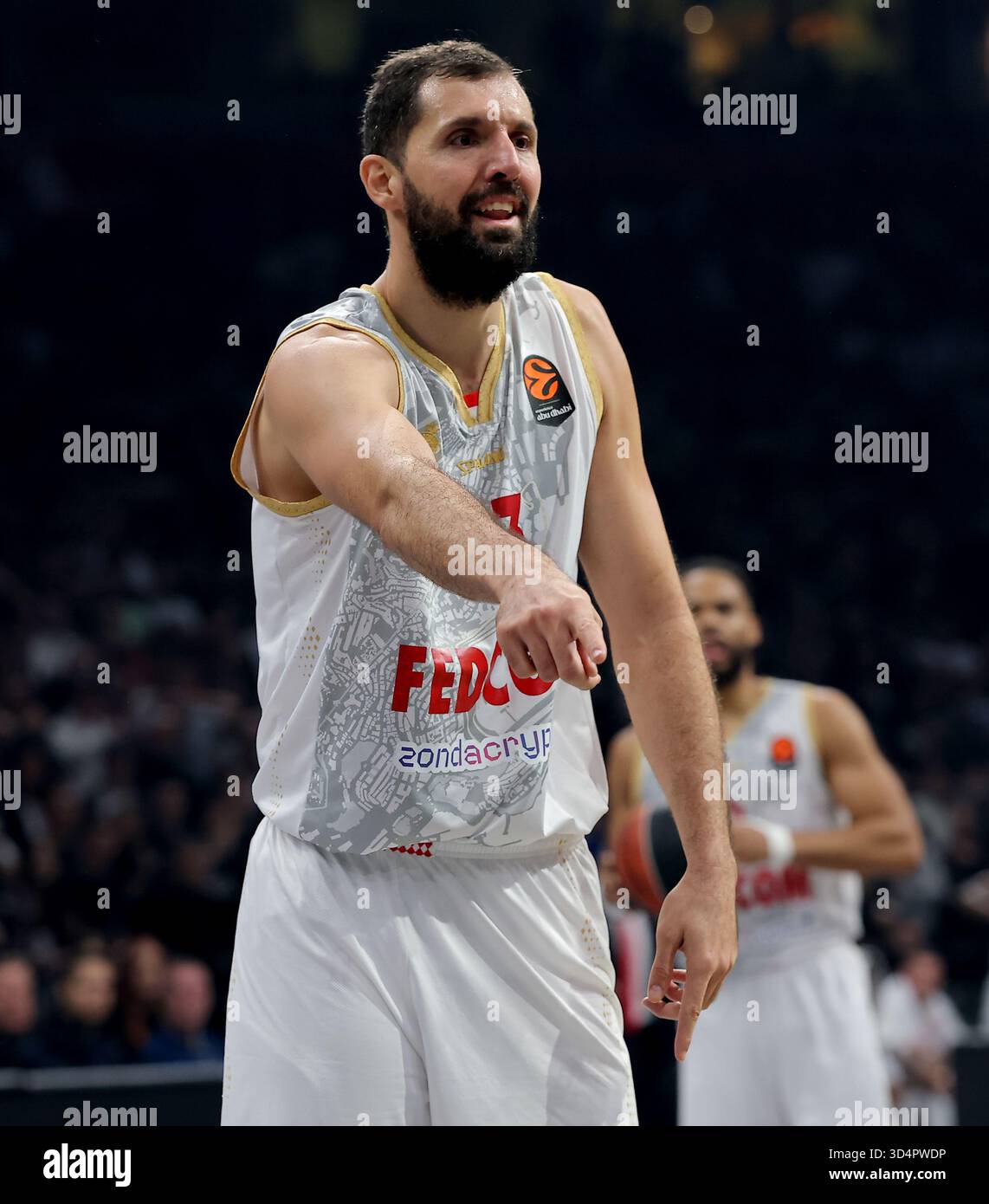Belgrade, Serbia. 11th Nov, 2025. AS Monaco's Nikola Mirotic during Euroleague basketball match ...