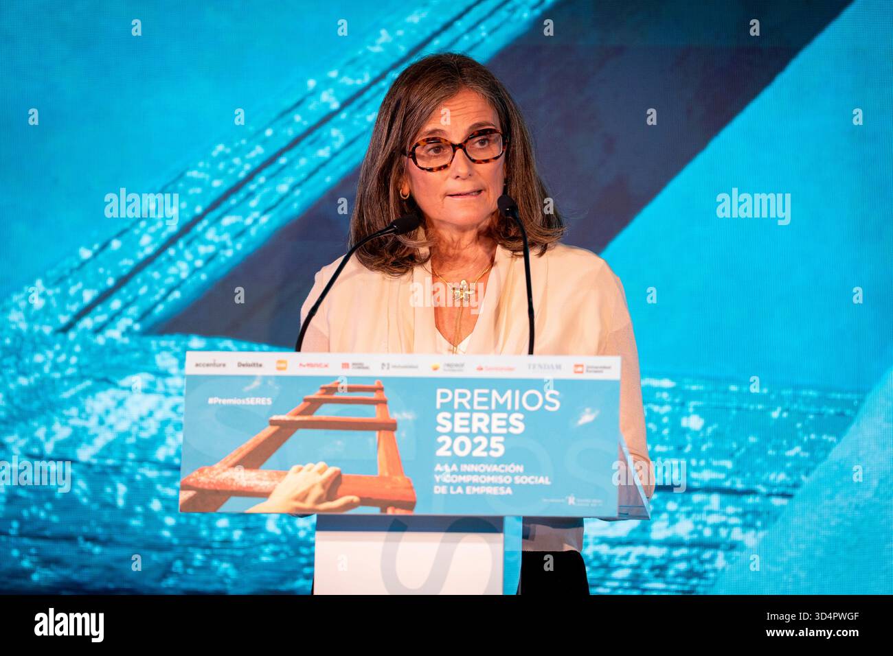 María Malaxechevarría, CEO and Trustee of the Endesa Foundation, speaks ...