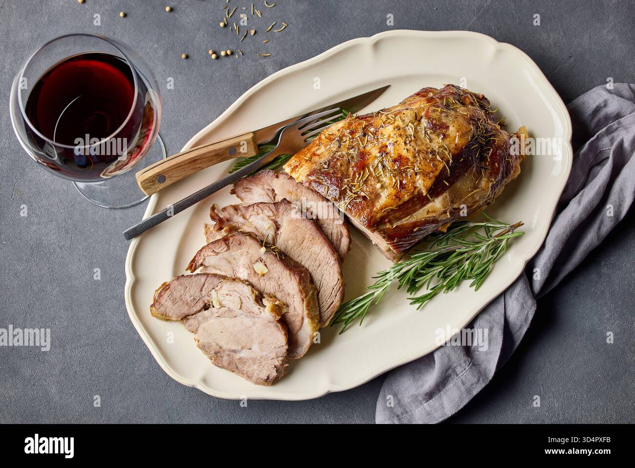 Baked pork neck fresh hi-res stock photography and images - Alamy