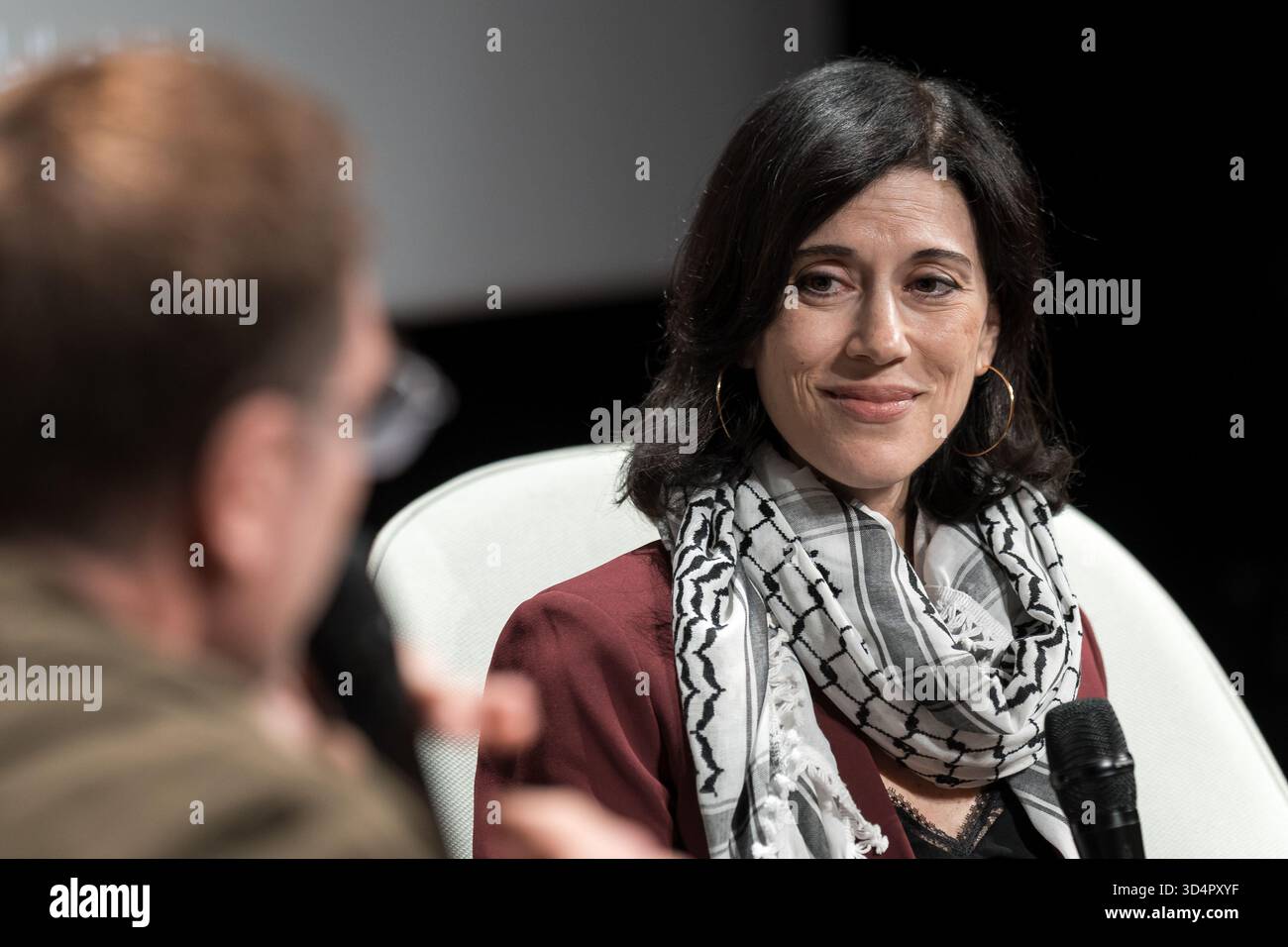 Actress Cherien Dabis during the presentation of the film 'Todo lo que ...