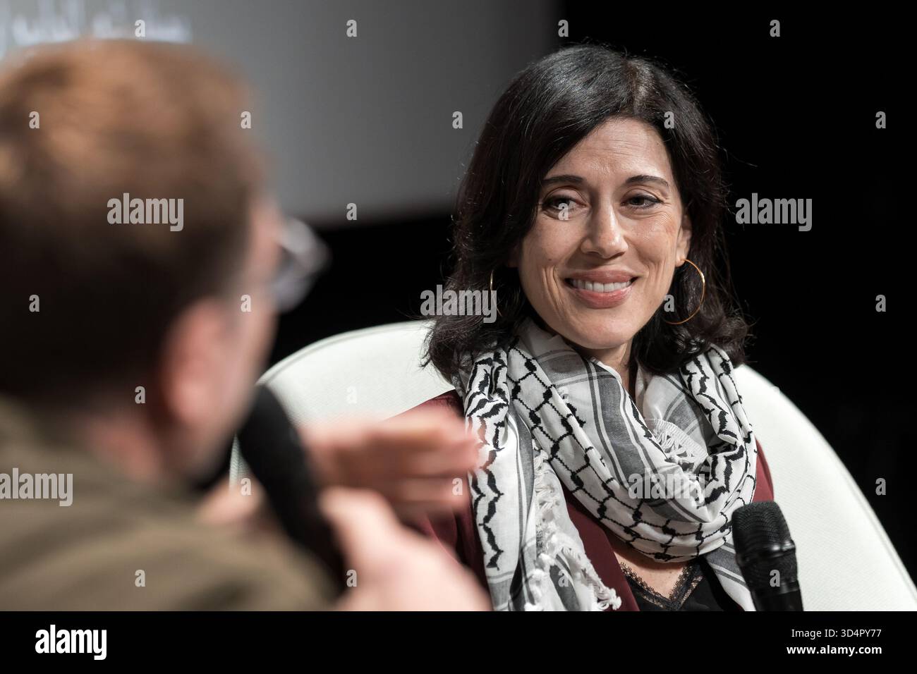 Actress Cherien Dabis during the presentation of the film 'Todo lo que ...