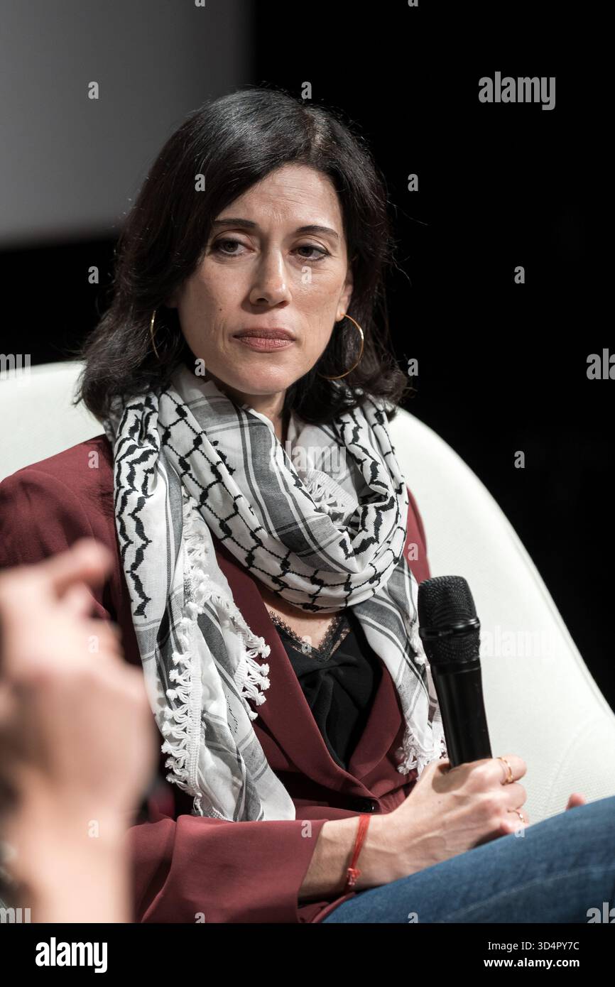 Actress Cherien Dabis during the presentation of the film 'Todo lo que ...