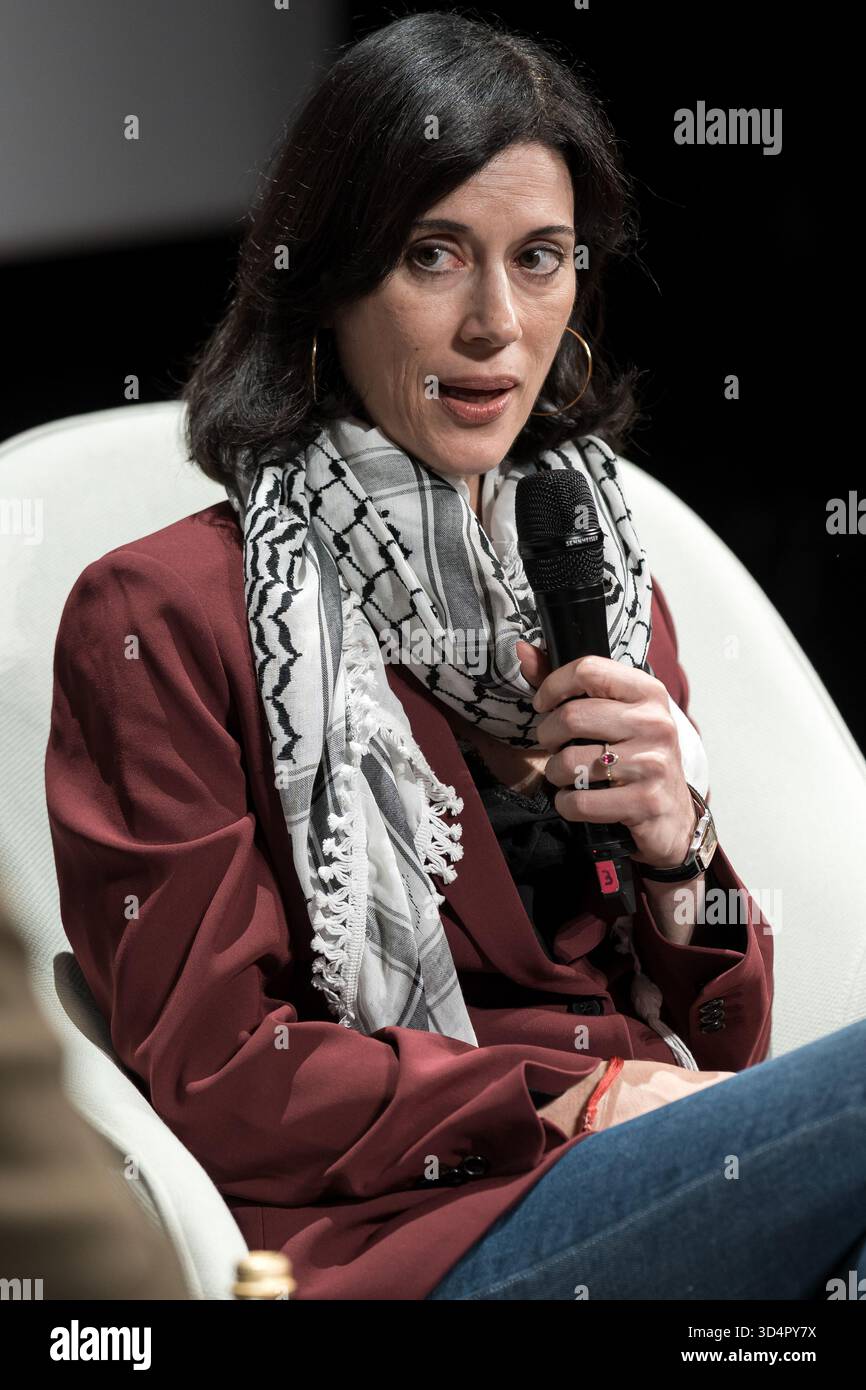 Actress Cherien Dabis during the presentation of the film 'Todo lo que ...
