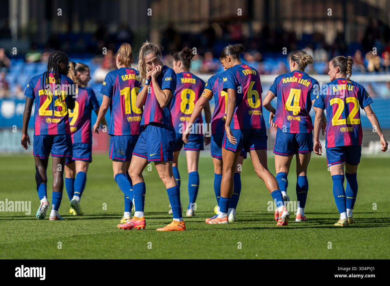 Laia Alexandri (5 Barcelona) celebrating after scoring the 4th goal (4 ...