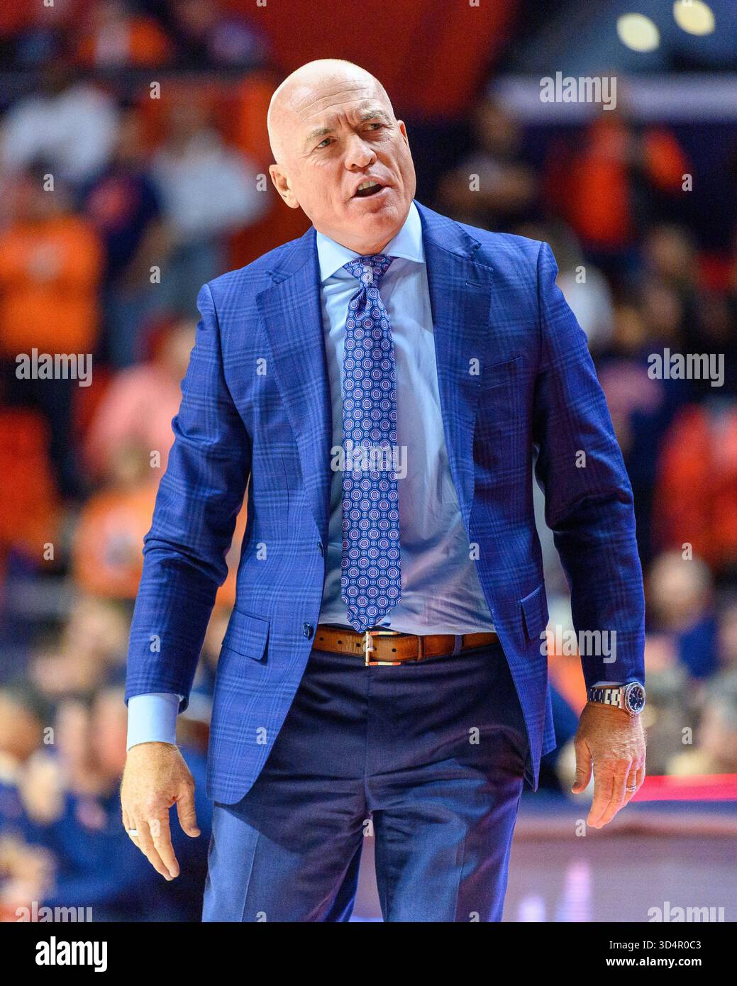 Florida Gulf Coast head coach Pat Chambers reacts to his team during an ...
