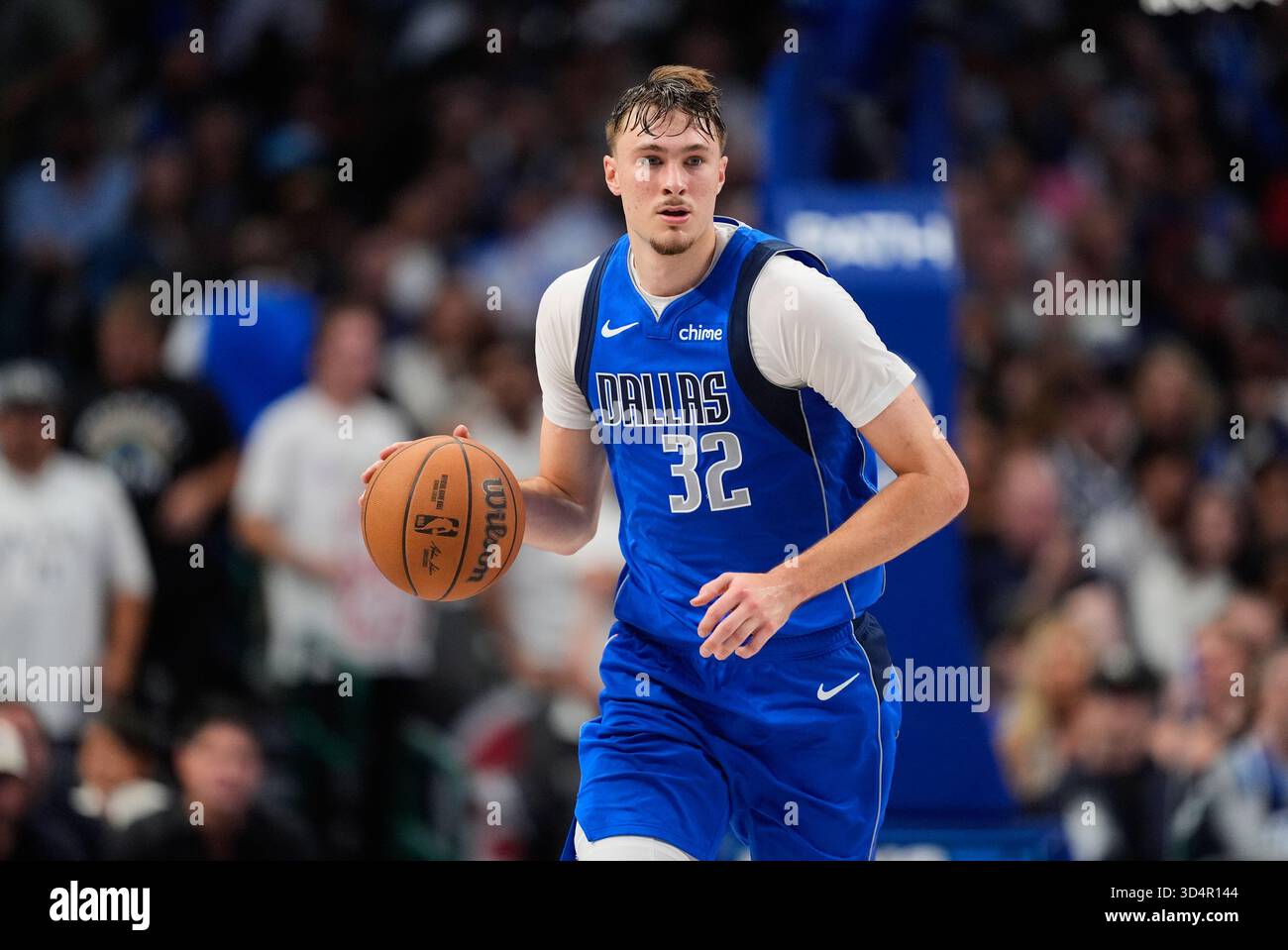 Dallas Mavericks' Cooper Flagg works against the Washington Wizards ...