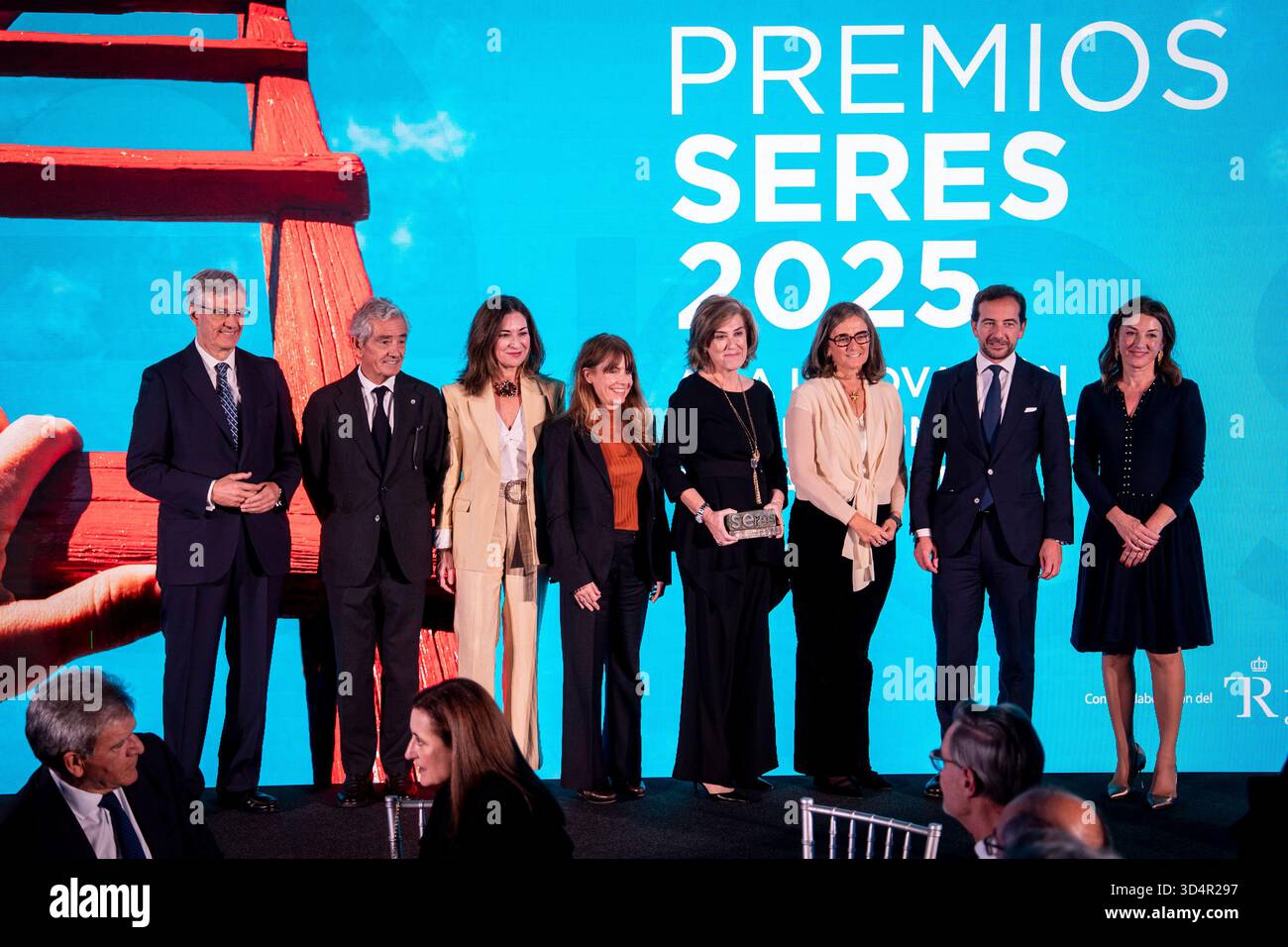 Family photo of the award winners during the celebration of the 16th ...