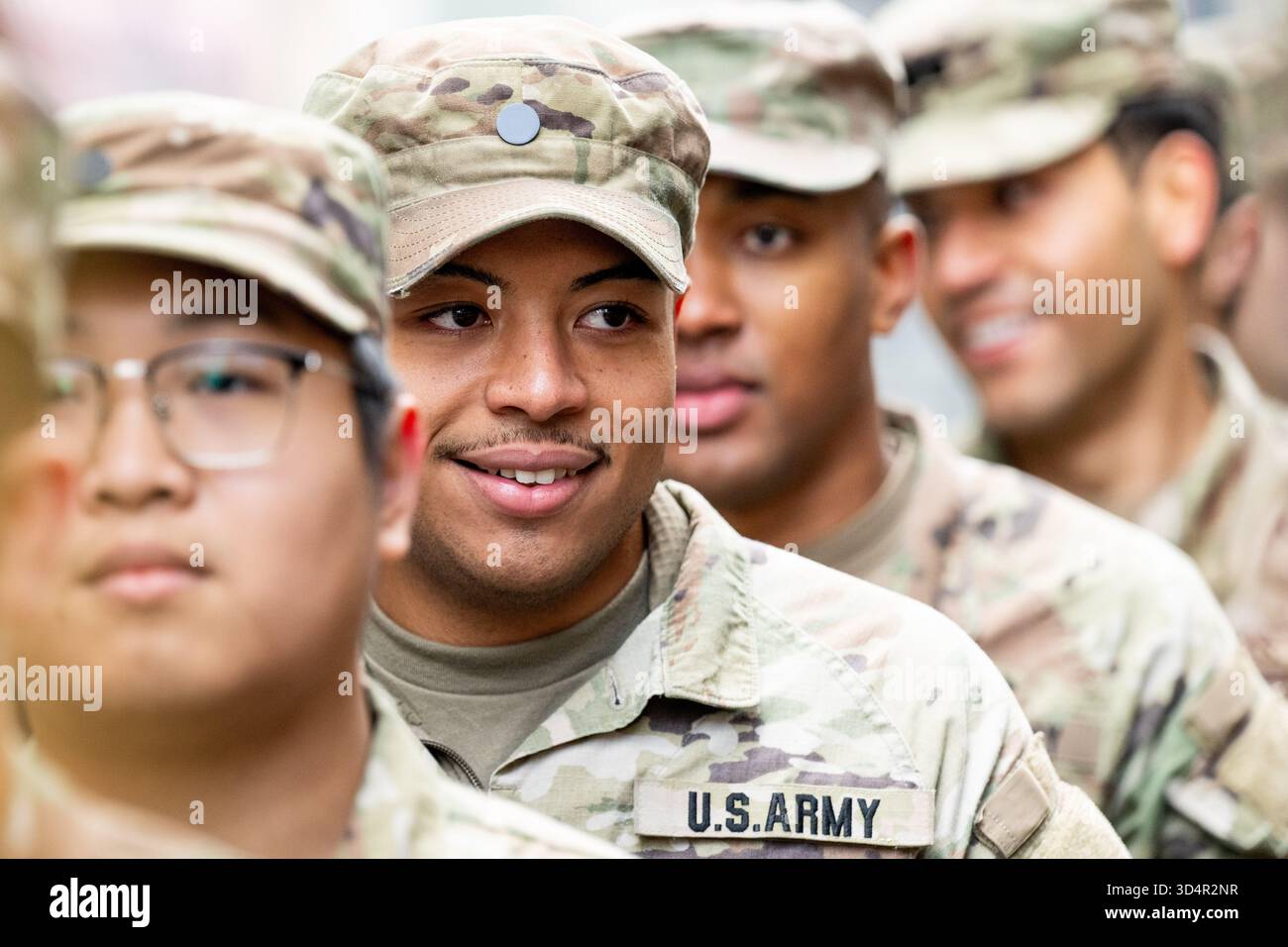 A U.S. Army ROTC (Reserve Officers' Training Corps) group at the New ...