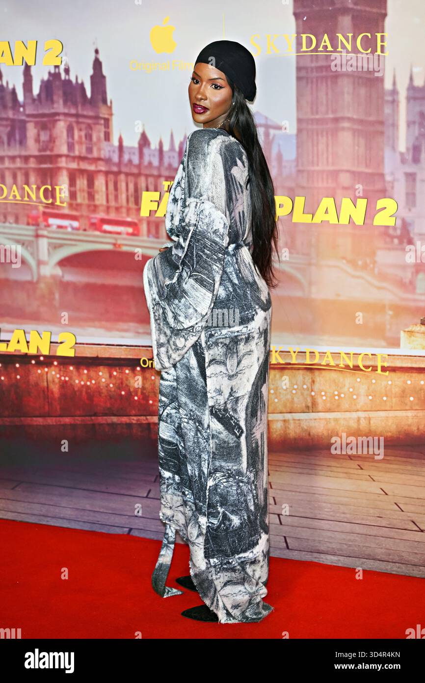London, England, 11th November 2025: Sarah Mulindwa at The Family Plan ...