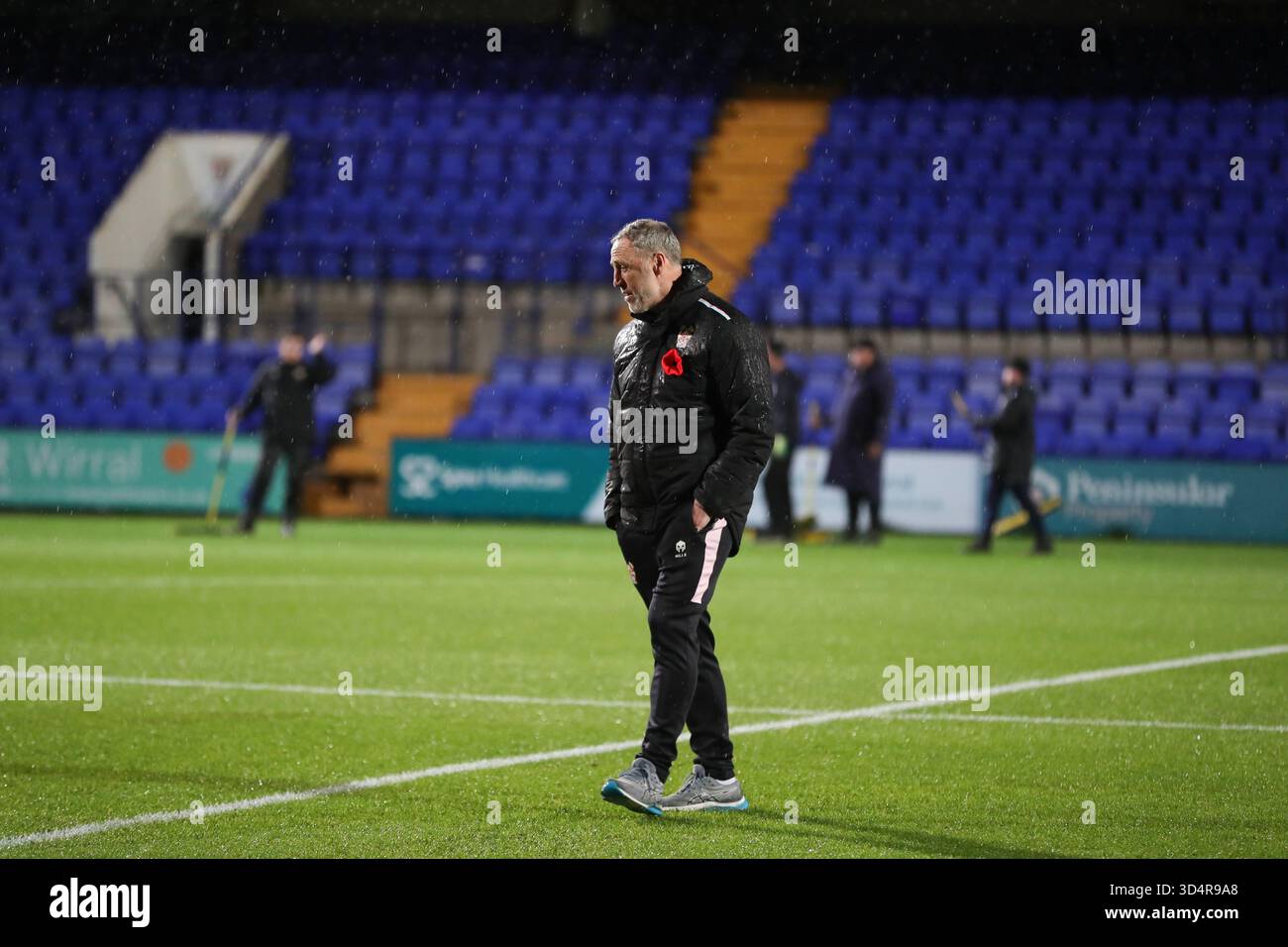 Birkenhead, UK, 11th November, 2025. Tranmere Rovers Manager Andy ...