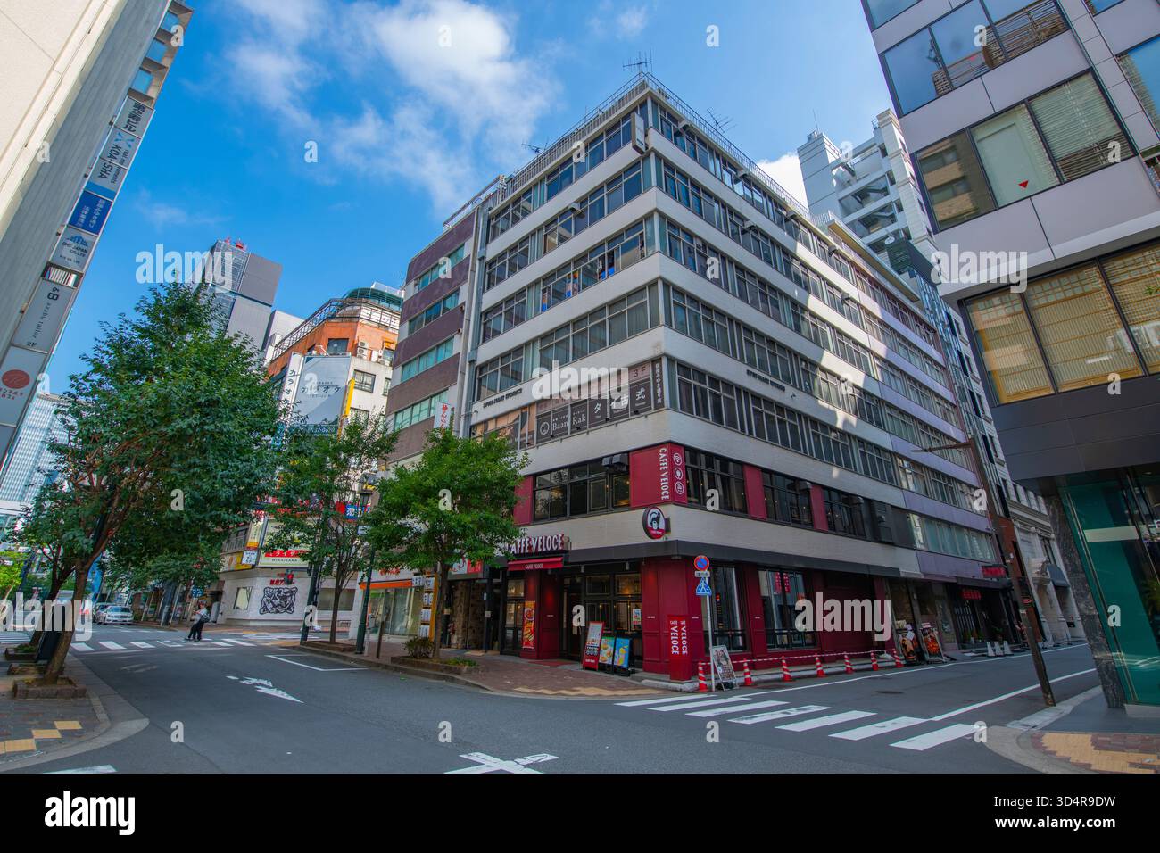 Modern commercial building on Miyuki dori Street near Ginza Five in ...