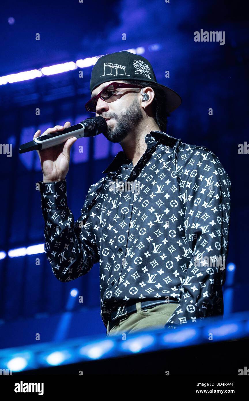 Puerto Rican singer, Armando Mora Quintero known as Mora performs at ...
