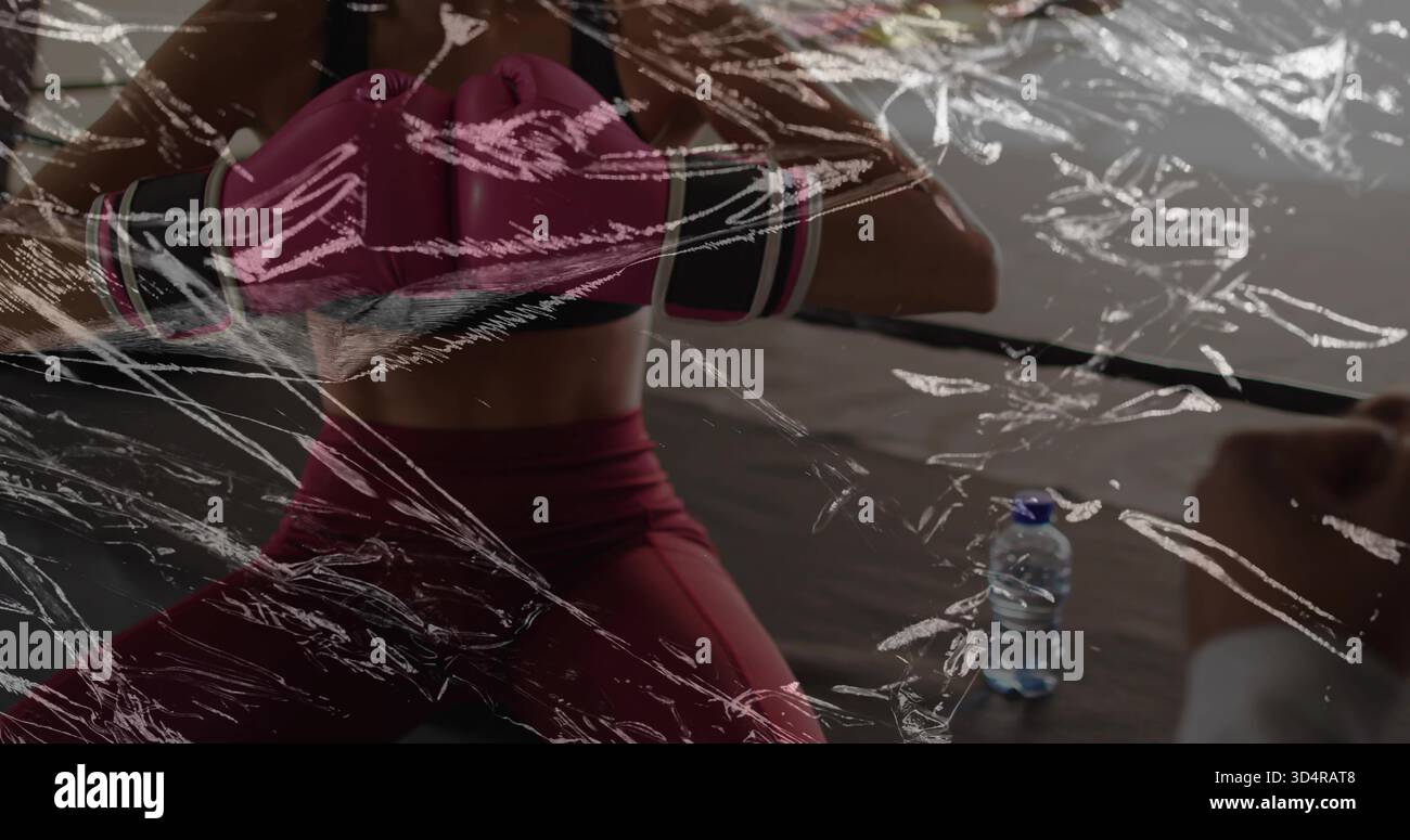 Female boxer male trainer preparing hi-res stock photography and images ...