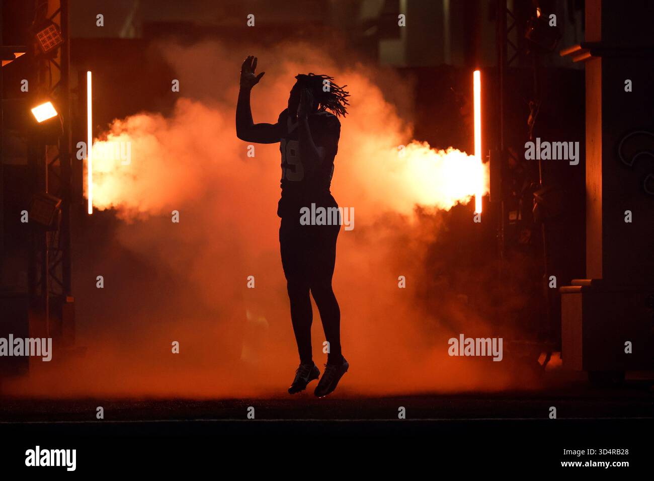 New Orleans Saints cornerback Quincy Riley (29) runs out on the field ...