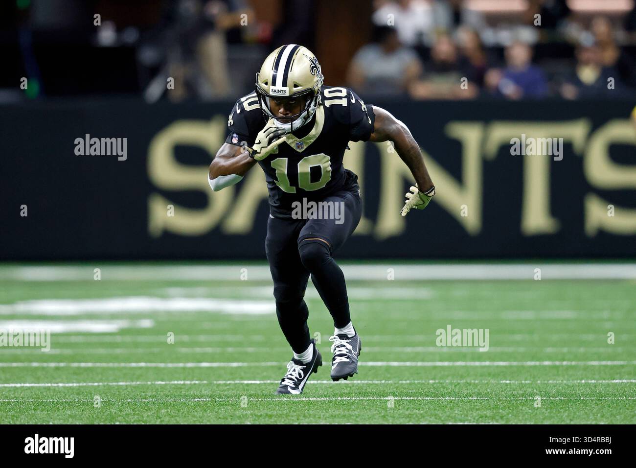New Orleans Saints wide receiver Brandin Cooks (10) runs a route during ...