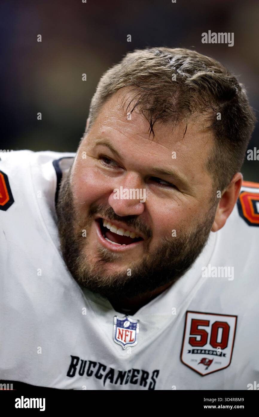 Tampa Bay Buccaneers defensive tackle Greg Gaines (96) watches from the ...