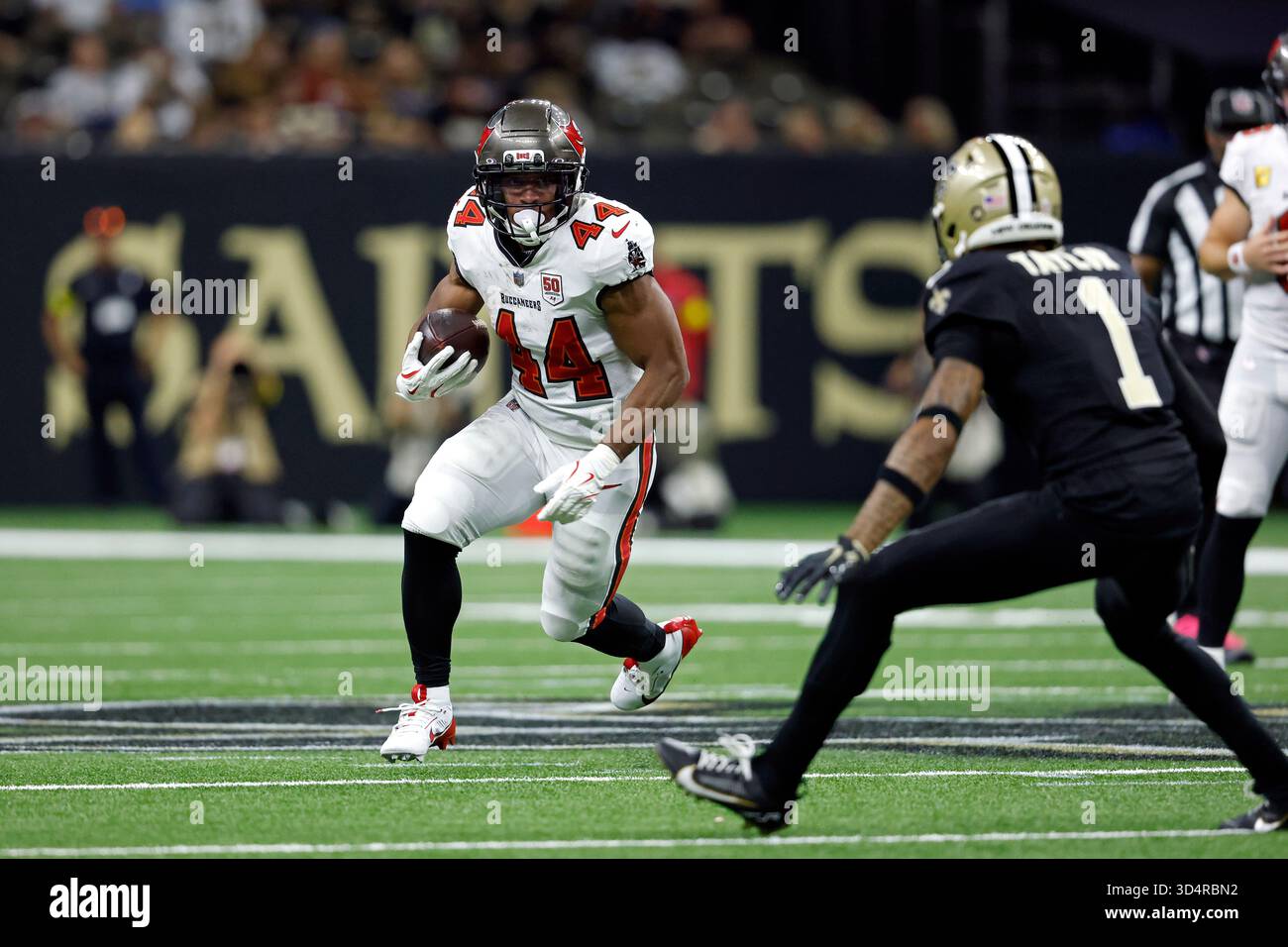 Tampa Bay Buccaneers running back Sean Tucker (44) runs the ball during ...