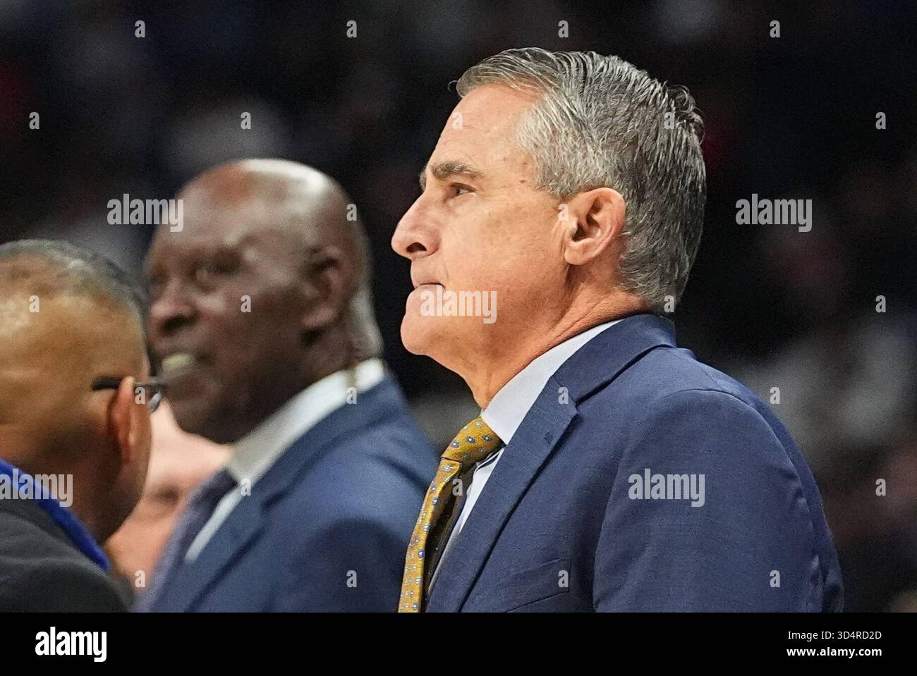Indiana Pacers television announcers Chris Denari, front, and Quinn ...