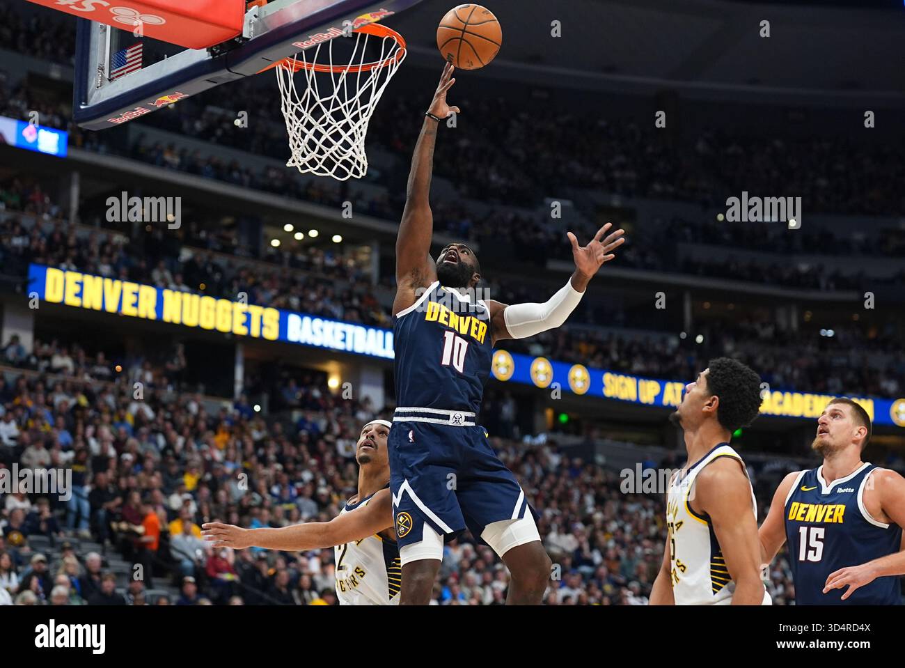 Denver Nuggets guard/forward Tim Hardaway Jr. (10) in the first half of ...