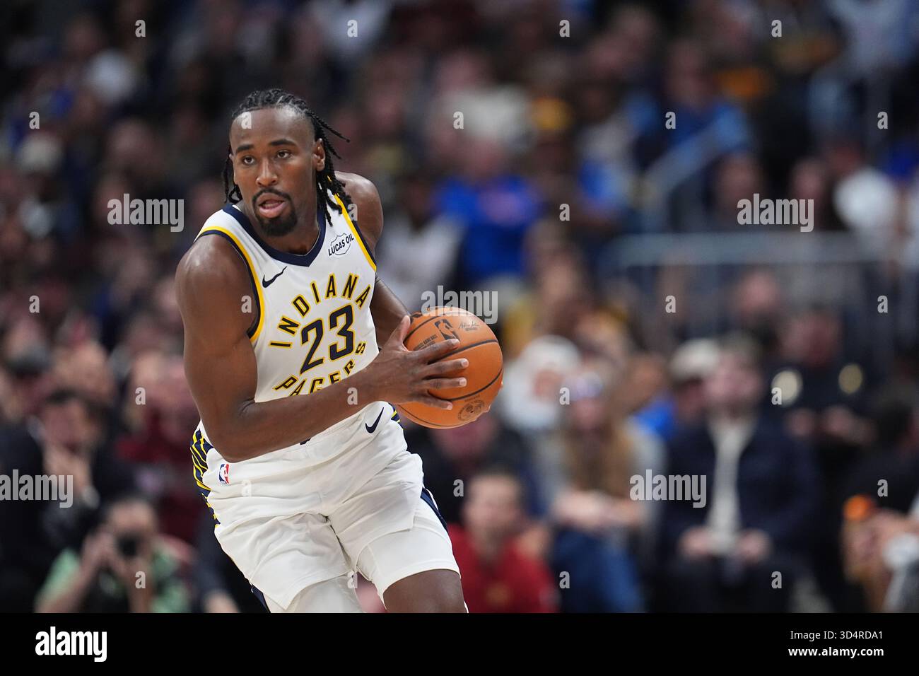 Indiana Pacers guard/forward Aaron Nesmith (23) in the second half of ...