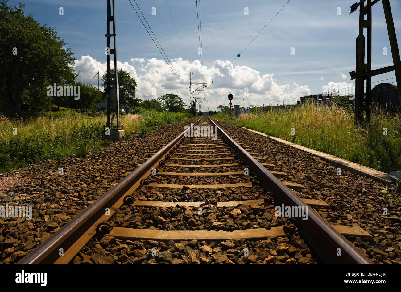 Wide perspective railroad tracks hi-res stock photography and images ...