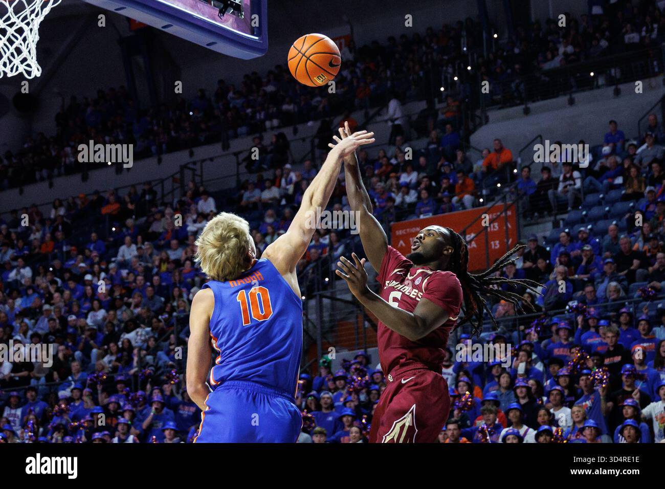 Florida State guard Robert McCray V (6) shoots over Florida forward ...