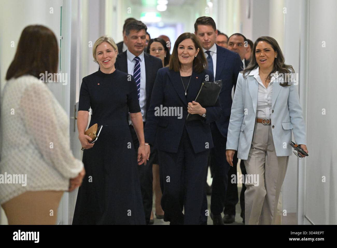 Liberal senators Jessica Collins, Sarah Henderson, Jacinta Nampijinpa ...
