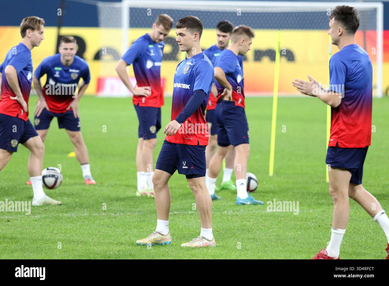 Kirill Glebov, during an open training session of the Russian national ...