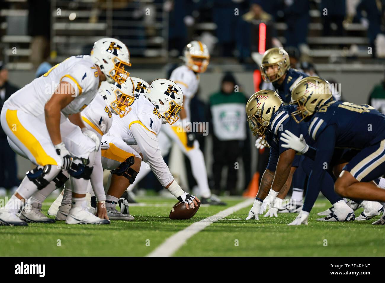 November 11, 2025: Kent State Golden Flashes offense line up against ...