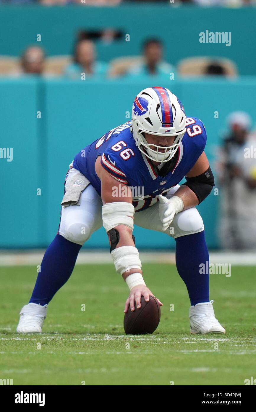 Buffalo Bills center Connor McGovern (66) protects the pocket during an ...