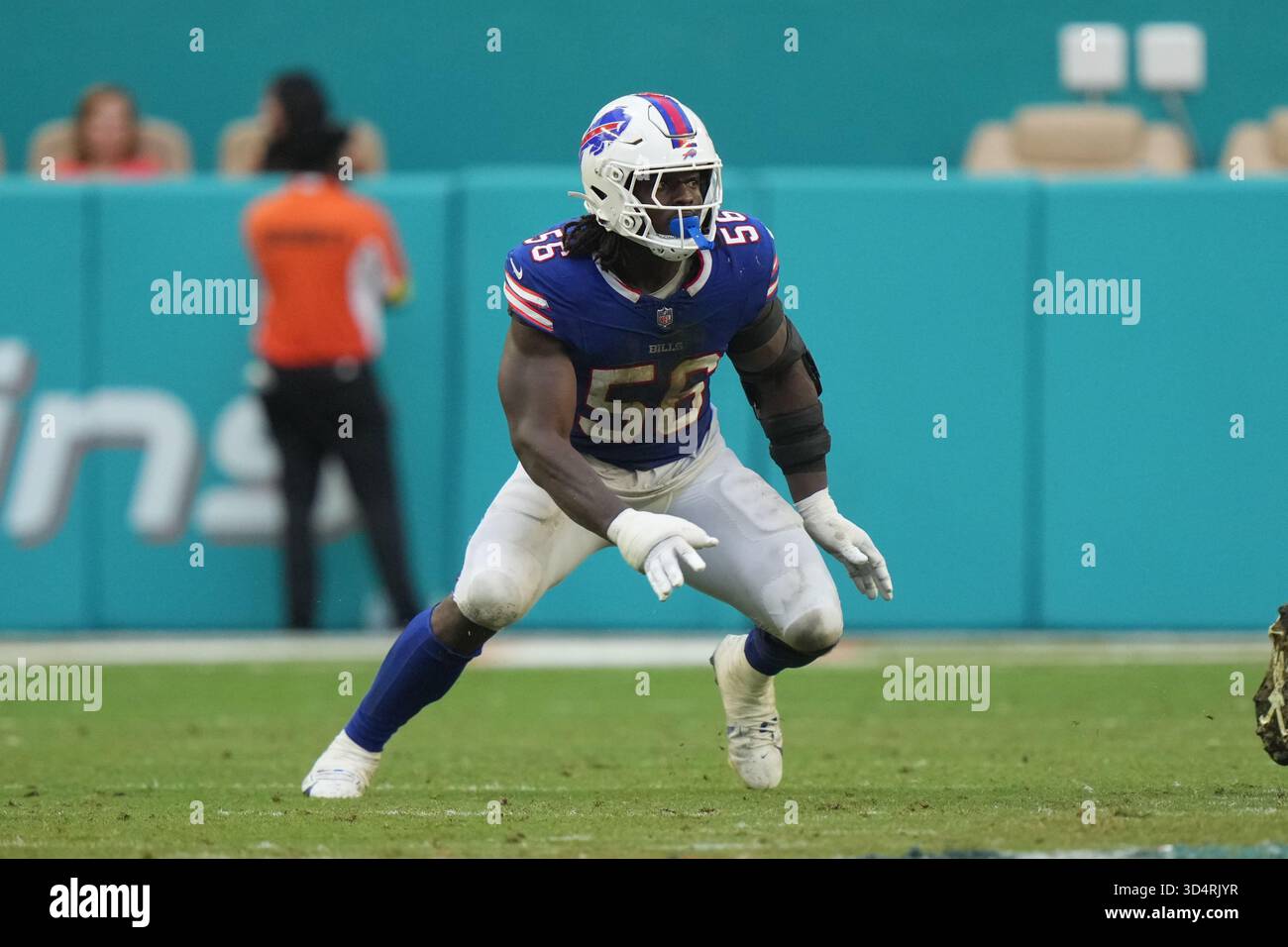 Buffalo Bills defensive end Javon Solomon (56) defends the edge during ...