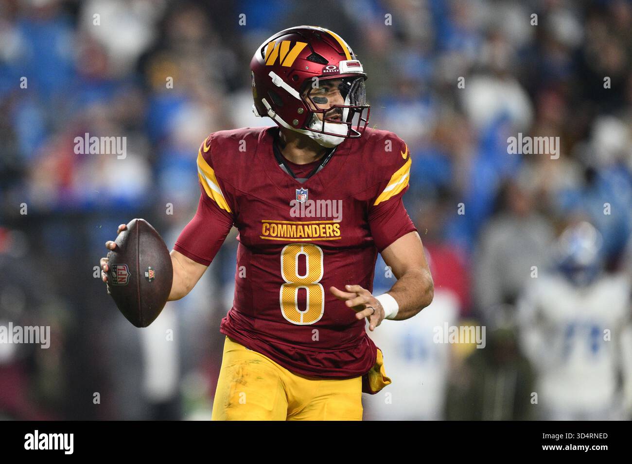 Washington Commanders quarterback Marcus Mariota (8) in action during ...