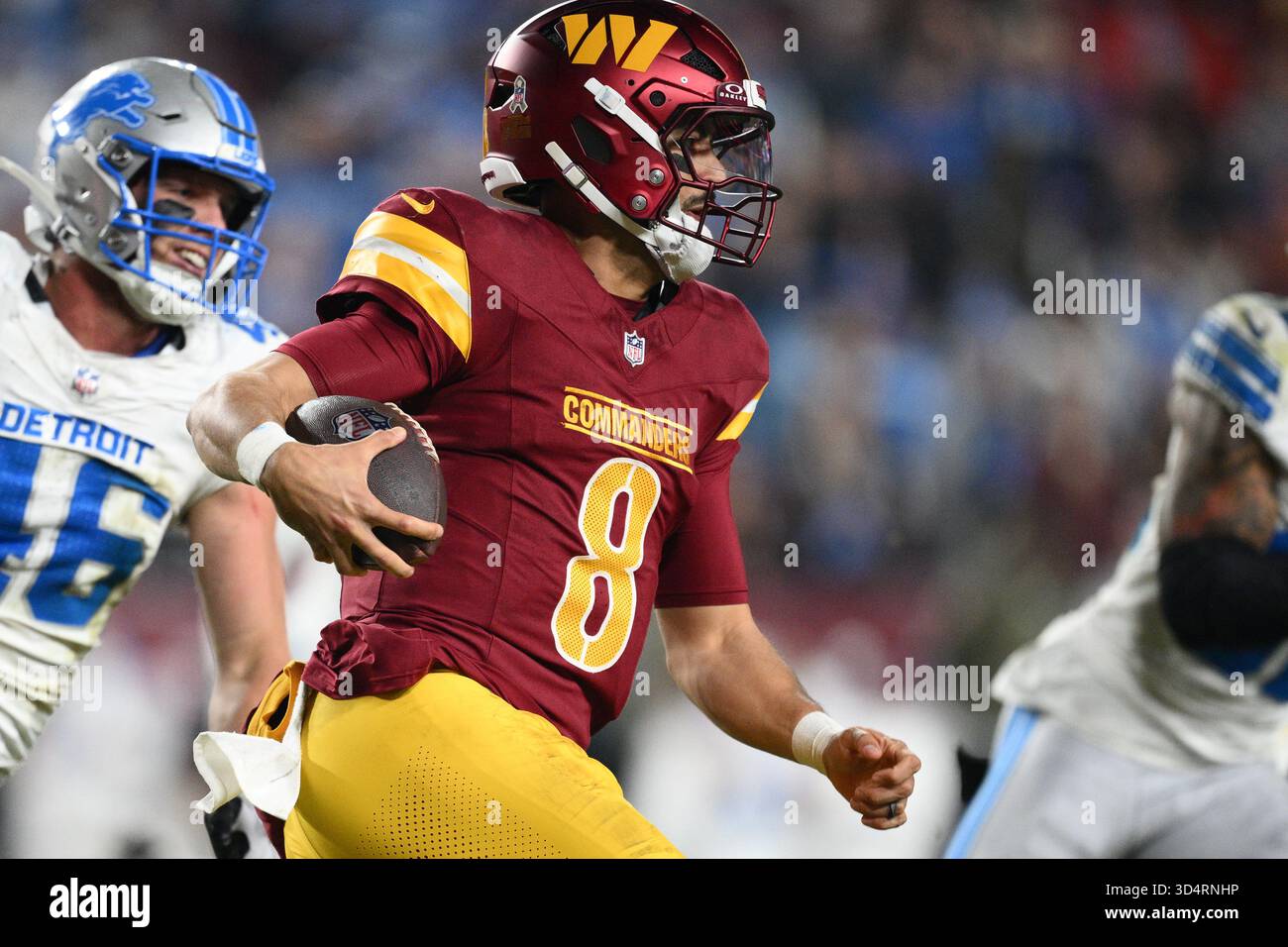 Washington Commanders quarterback Marcus Mariota (8) in action during ...
