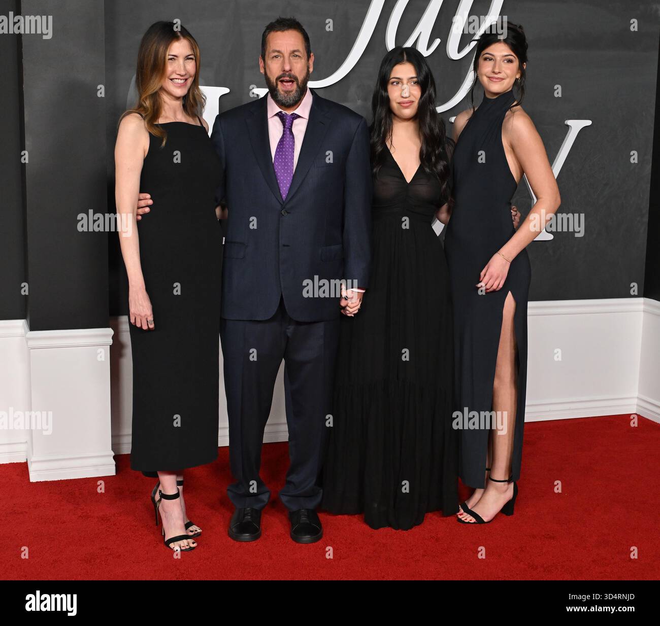 Jackie Sandler, Adam Sandler, Sadie Sandler and Sunny Sandler arriving to the Los Angeles ...