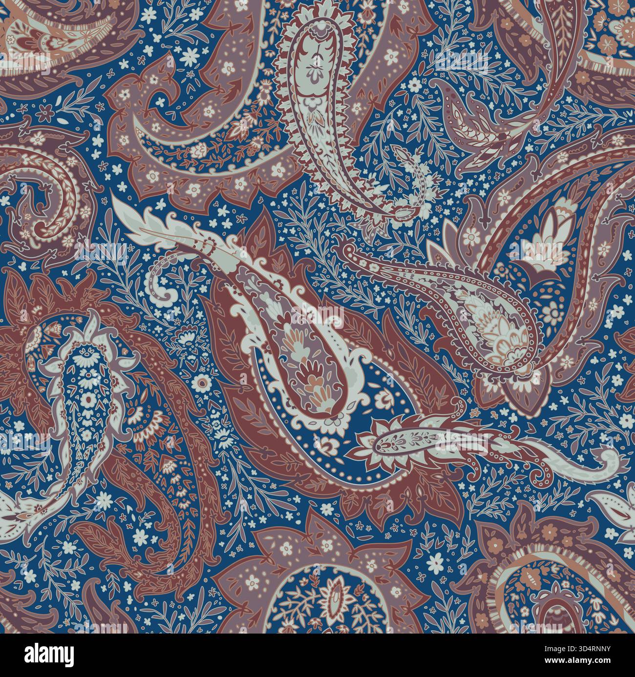 Paisley pattern dress Stock Vector Images - Alamy