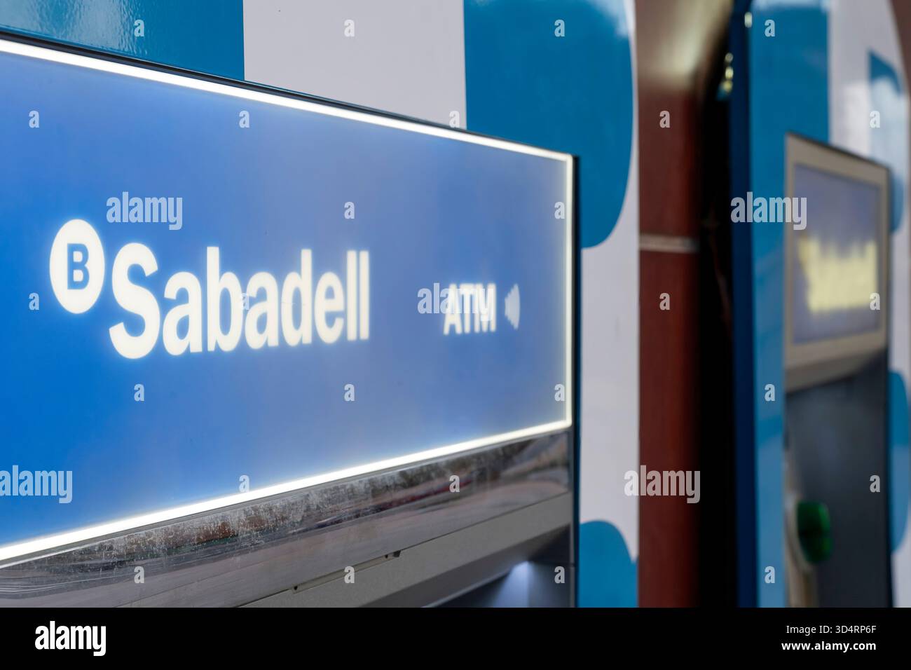 ATM from the Spanish multinational financial services, Sabadell Bank ...