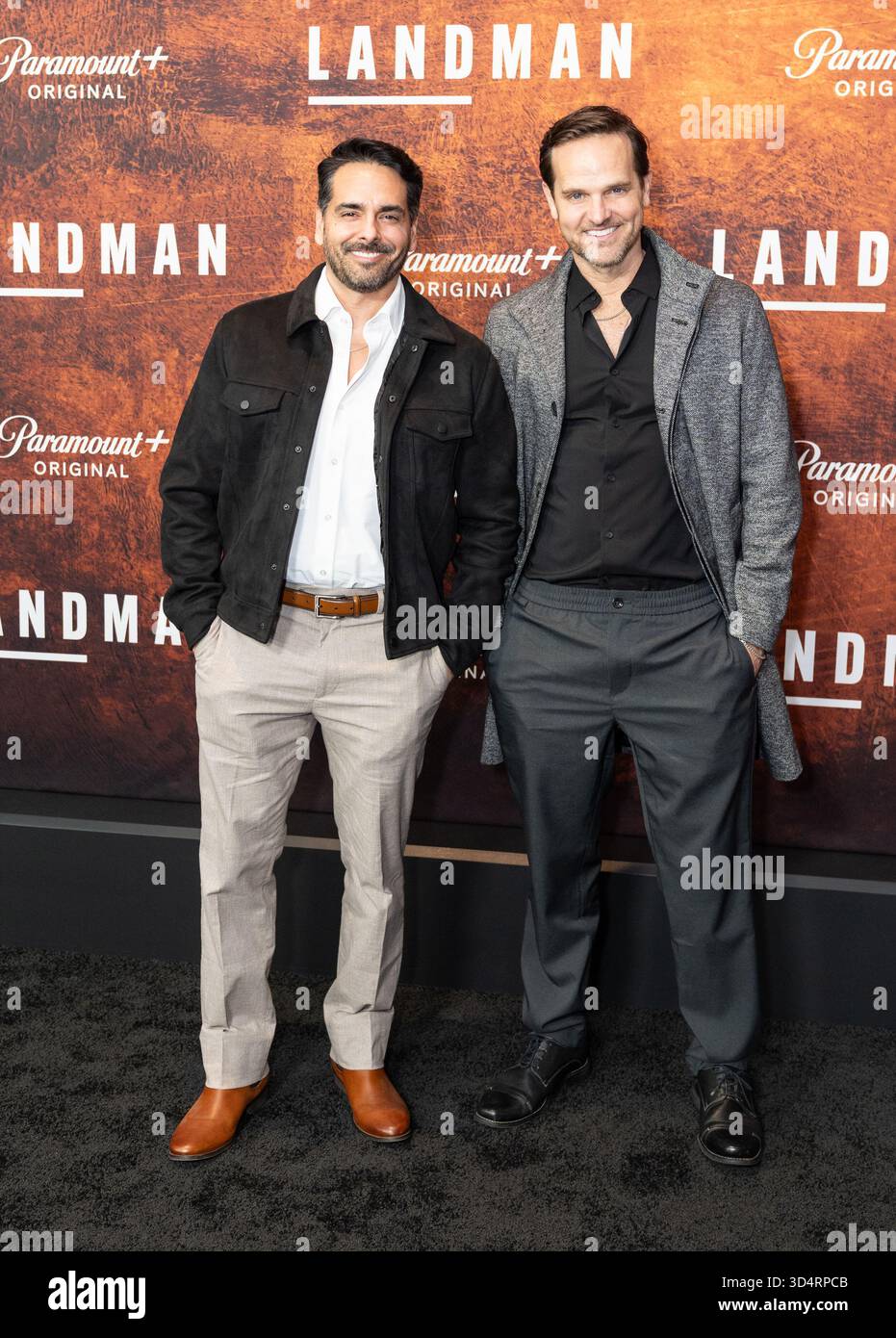 Paul Diaz and Justin Martin Ross attend 'Landman' season 2 premiere at ...