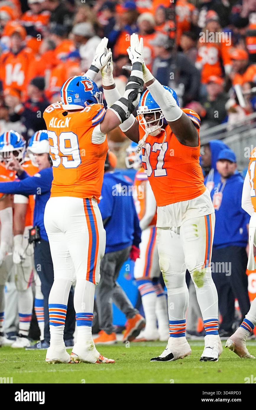 Denver Broncos defensive end Zach Allen (99) and Denver Broncos ...