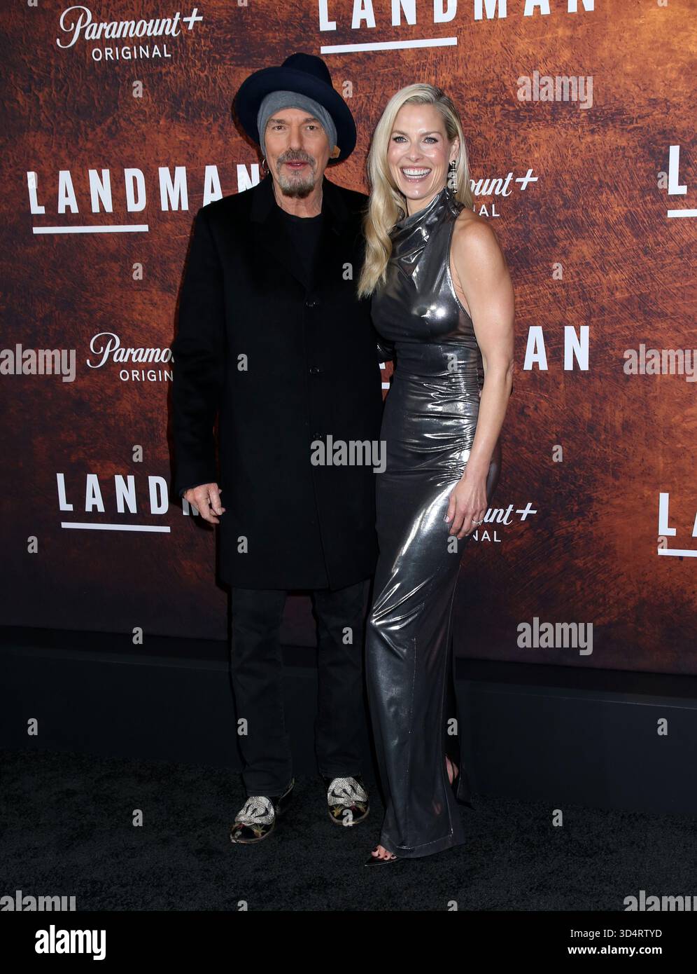 Billy Bob Thornton and Ali Larter attending Paramount+'s 'Landman ...