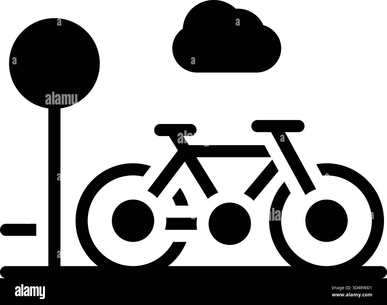 Cycle path logo Stock Vector Images - Alamy