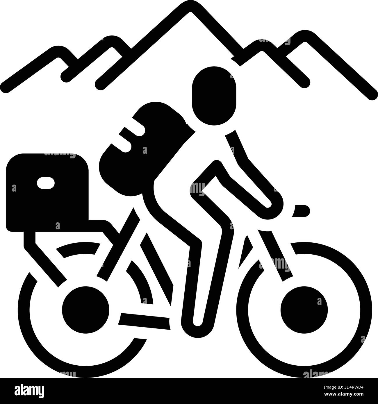 Bicycle trip Cut Out Stock Images & Pictures - Alamy