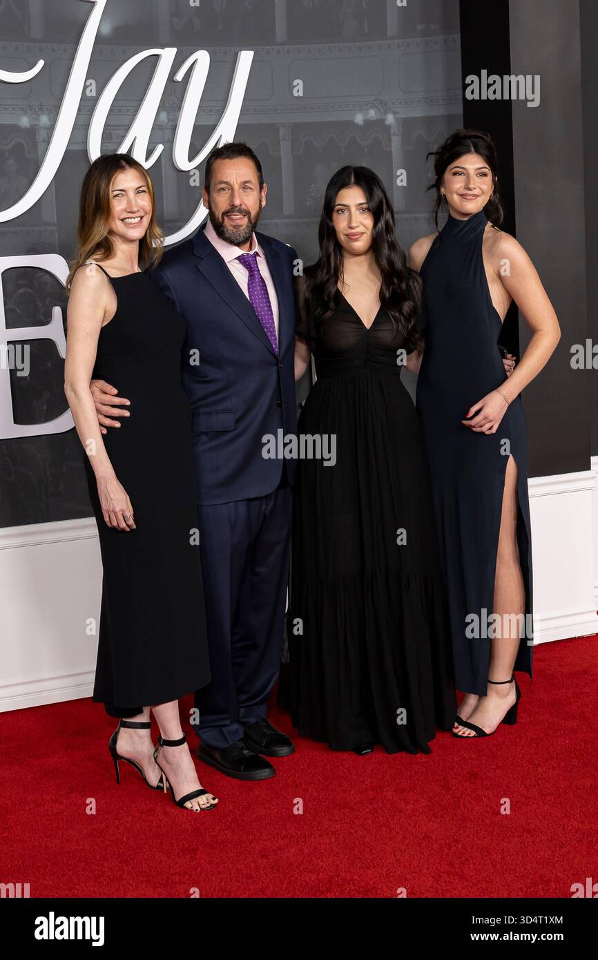 Jackie Sandler, Adam Sandler, Sadie Sandler and Sunny Sandler attend ...
