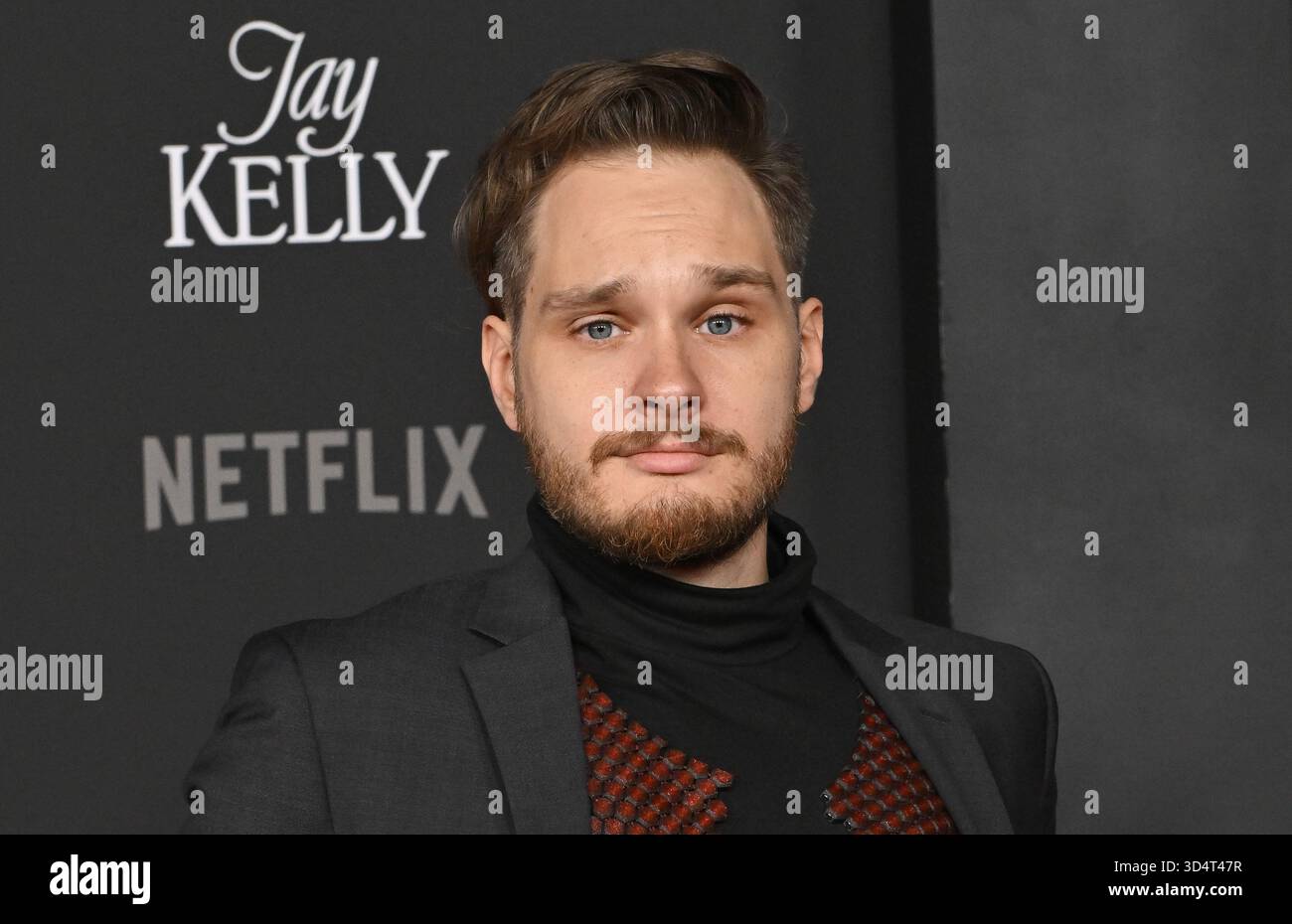 Freddy Schramm arriving to the Los Angeles premiere of “Jay Kelly” at ...