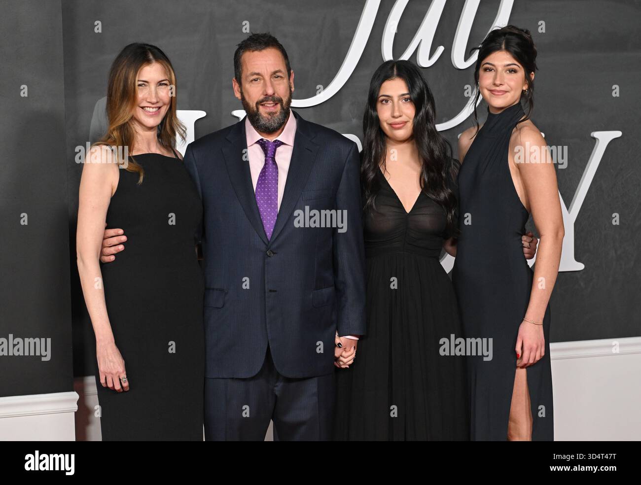 Jackie Sandler, Adam Sandler, Sadie Sandler and Sunny Sandler arriving to the Los Angeles ...