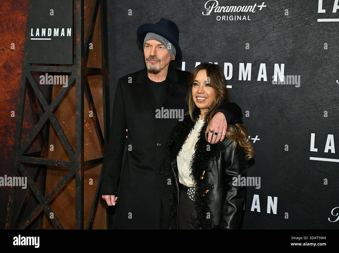 Billy Bob Thornton, left, and Connie Angland attend the Paramount+ ...
