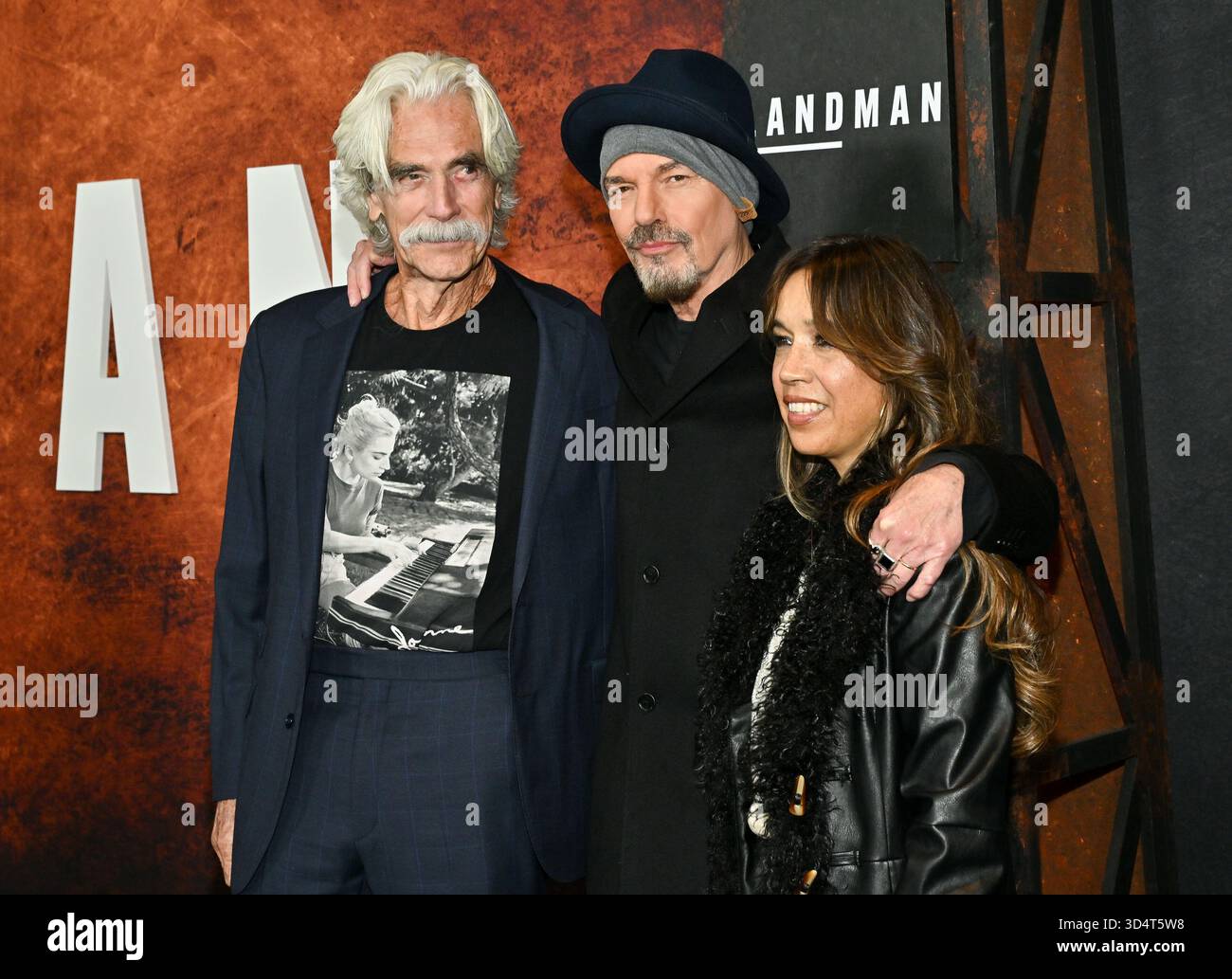 Sam Elliott, left, Billy Bob Thornton and Connie Angland attend the ...